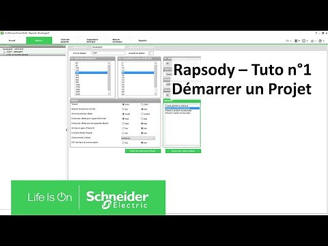 Rapsody - Tuto n°1 : Démarrer un projet | Ecostruxure Power Build Rapsody
