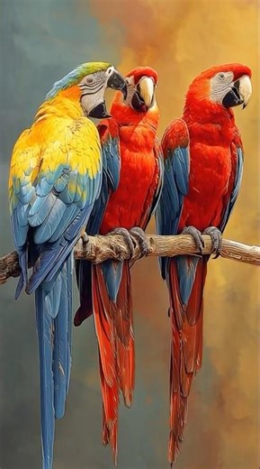 Colorful parrots #fyp #shorts