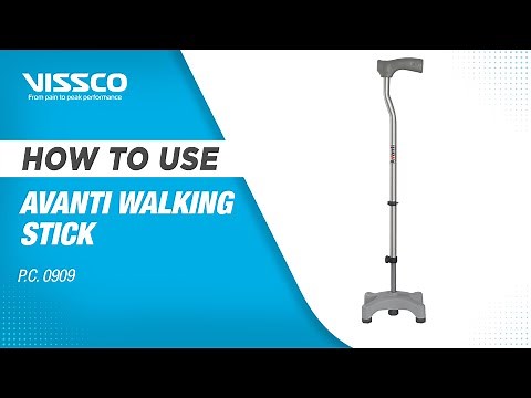 How to Assemble and Use a Vissco Avanti L Shape Quadripod Walking Stick