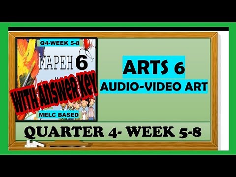 ARTS 6 | AUDIO-VIDEO ART | QUARTER 4 WEEK 5-8 | MAPEH 6