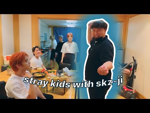 stray kids with skz-ji(their manager & staff)