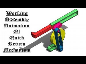 Solidworks Tutorial | Quick Return Mechanism's Animation , Assembly and working