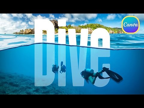 How to Design Underwater Text Composition in Canva | Canva Easy Step-by-Step Tutorial