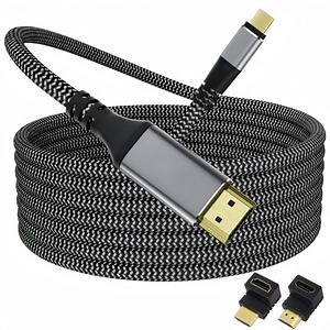 [Hot Item] Custom USB C to HDMI Cable 2-200m, 4K Type-C to HDMI Braided Cord