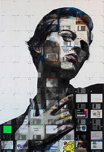 Nick Gentry’s floppy disk portraits: ‘social art from the obsolete’