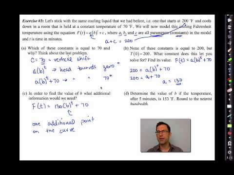 Common Core Algebra II.Unit 4.Lesson 14.Newton's Law of Cooling