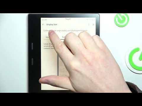 How to Display Size on AMAZON Kindle Oasis - Customize Page Layout