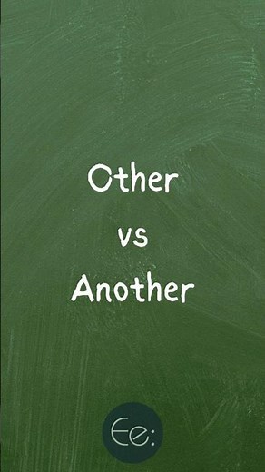 Other vs. Another - What’s the Difference? #english #explained #learnenglish #study #esl #grammar