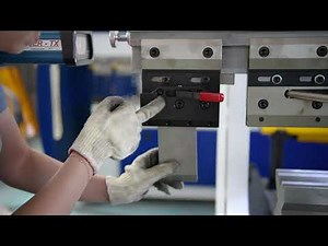 CNC press brake die clamps install and change