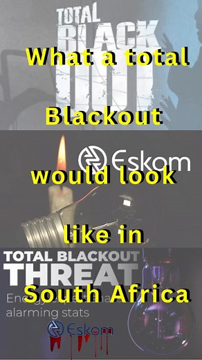What a total blackout would look like in South Africa. #eskom #eskomsepush #eskomloadingshedding #southafricatiktok #southafrica #loadsheddinginsouthafrica #loadshedding #failure #failedstate #totalblackout #chaos #bananarepublic #difficulttimes #foryourpage #fyp #follow