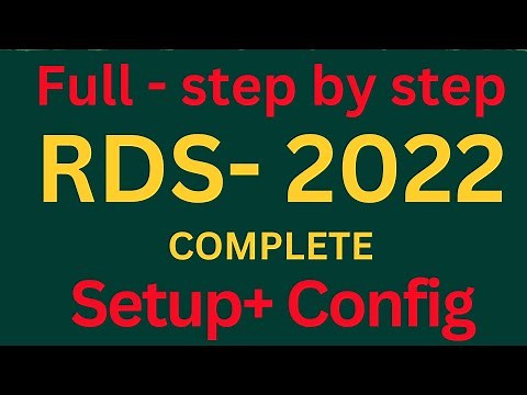 FULL Setup Install and Configure Remote Desktop Services RDS Windows Server 2022 ((Terminal Server)