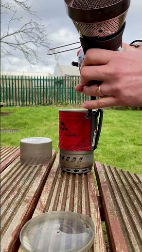 #Shorts MSR Stoves: How to Use Your 1L WindBurner Stove - fast set up for motorcycle camping