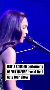 Emotional! OLIVIA RODRIGO Sings “DRIVER LICENSE” One Last Time on GUTS Tour 💔🎤