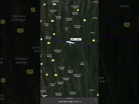 China 🇨🇳 to Lucknow 🇮🇳 Flight Live Tracking ➝ Full Route on Map | Flight Counting