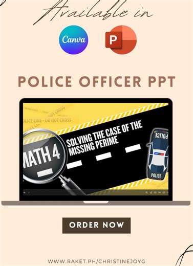 Police Themed PowerPoint Presentation Template Bring action and authority to your lesson with this Police-Themed PowerPoint Presentation Template! Designed with bold visuals, badges, and dynamic layouts that make your demo teaching exciting and professional. Fully editable in Canva and Microsoft PowerPoint. Creative PowerPoint Presentation Ideas Design for Demo Teaching #powerpoint #canva #powerpointpresentation #powerpointtutorial #demoteaching