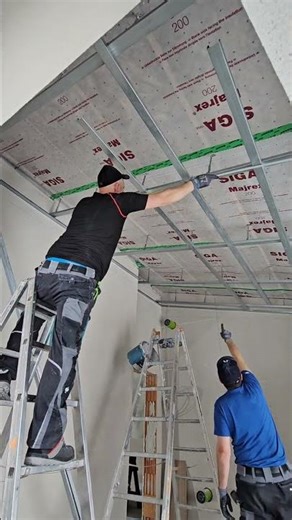 #installation ceilling Rigips