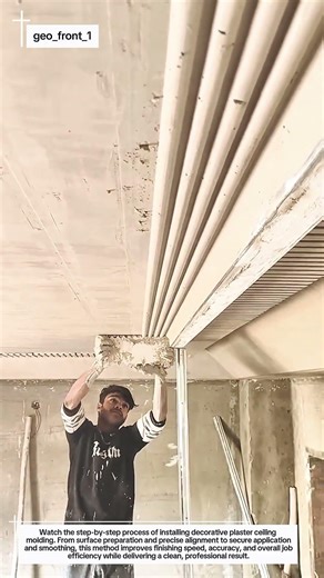 Mastering Decorative Plaster Ceiling Installation | Precision Molding & Smooth Finish