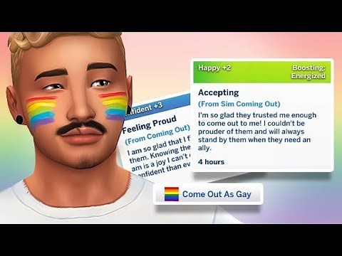 YOUR SIMS CAN COME OUT! 🌈💚 | THE SIMS 4 // CUSTOM TRAITS
