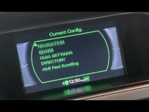 how to activate hidden menu in audi mmi