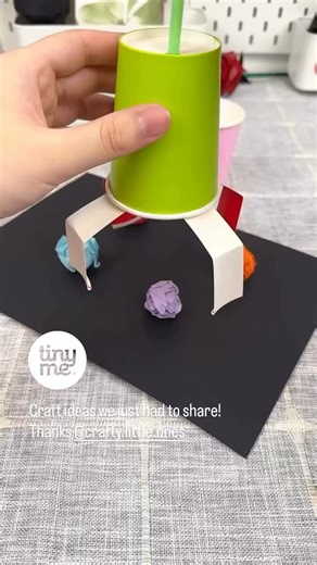 1.4K views | Rocket claw fun with the paper-powered craft!  Thanks for the inspirational crafts @crafty.little.ones Tinyme are the makers of the world’s cutest and bestest custom made products for kids! Comment TINY for a link direct to your inbox and explore the Tinyme range! 1352-KVI-LRE | Tinyme | Facebook