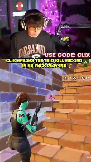 Clix BREAKS the trio KILL RECORD in NA FNCS Play-ins 🏆