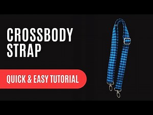 How to Make an Adjustable Crossbody Strap (with Hardware!) For Beginners!