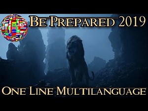 The Lion King | Be Prepared (2019) - One Line Multilanguage (46 Languages)