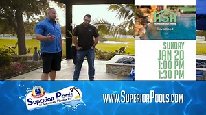 Make Sure You Check Out The Famous Pool King’s Custom Swimming Pool & Spa, This Sunday!! Superior Pools Tv Show Will Be Airing On ABC 7 Sarasota This Sunday 1/20 At 1:00 PM & 1:30 PM With Two Brand New Episodes Of The Pool Kings Custom Pool. This Pool Is So Big We Had To Do Two Shows:) Stay Tuned, Because Friday 1/18 & Saturday 1/19 We Will Be Posting Photos Of This One Of A Kind Custom Swimming Pool, Along With Behind The Scenes Photos. #PoolKing #SuperiorPools #TeamSuperior #SuperiorFamily | S