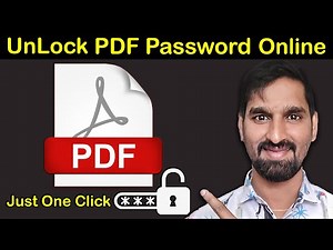 How to Easily Remove Password from PDF File Telugu Step-by-Step Tutorial | Unlock Pdf File Online