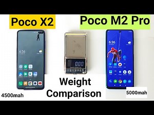 Poco x2 vs poco m2 pro weight comparison review