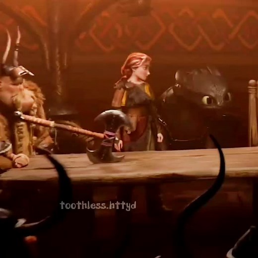 toothless is so patient in this scene