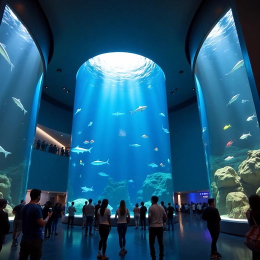 What would you do… if a giant aquarium suddenly exploded right in front of you? 🔥 #AITimeline #SurrealMoments | Anmalworld