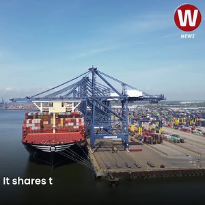 32K views · 70 reactions | One of the largest cargo ships in the entire world has just docked in the UK 勞 | WalesOnline | Facebook