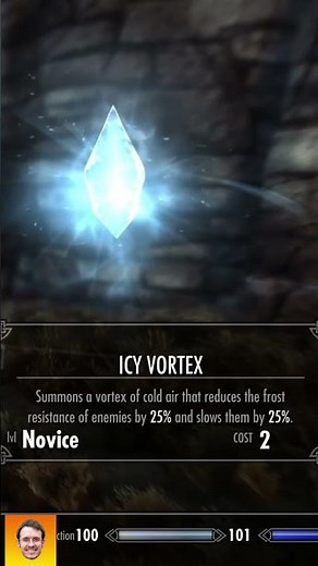 Checkout the ICY VORTEX spell, from the Skyrim Spell Mod ARCANUM! #shorts #skyrimmods