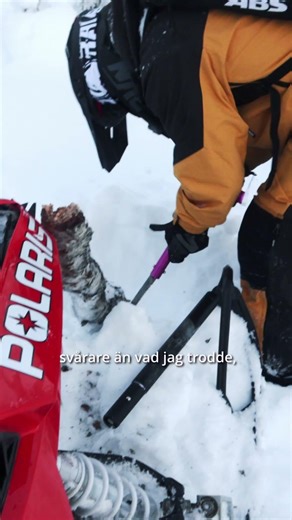 Första gången på snöskoter 😅