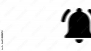 Animation set, bell symbol. Animations: transparency, zooms, transition top to down, transition left to right, slide up to down, slide left to right