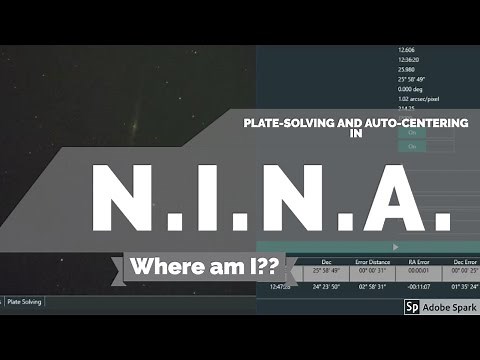 Platesolving and auto-centering in NINA!