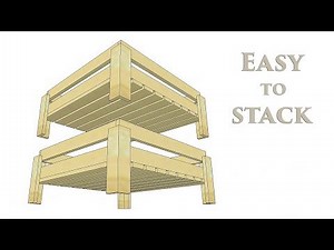 Stackable Wooden Storage Crates // How-To