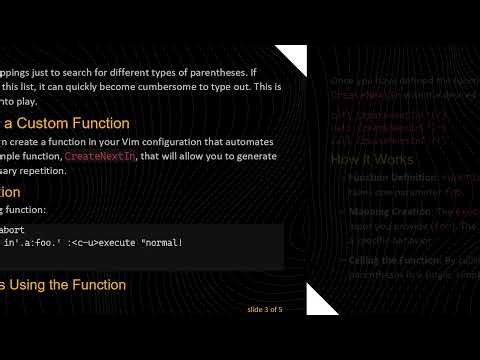 Simplify Your Vim Mappings with a Custom Function: CreateNextIn