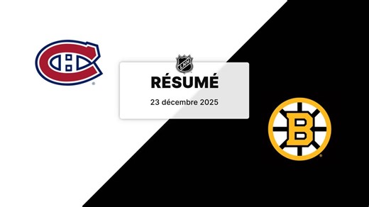 MTL c. BOS | 23 décembre 2025 | Résumé | Canadiens de Montréal