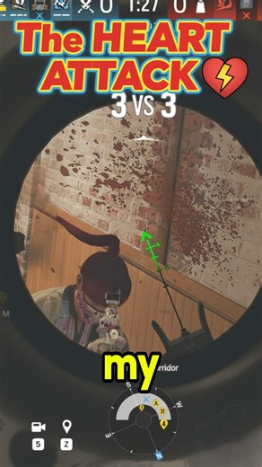 Scariest kill of 2026? My heart stopped! 📈💔#r6siege #fps #gamingvideos #clutch