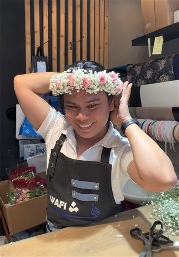 Create a Stunning Flower Crown with Fresh Roses