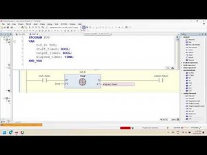 ABB PLC Timer : TON, TOF and TP | Simulation of Abb plc timer