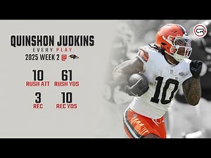 Quinshon Judkins Week 2 Highlights | Every Run, Target, and Catch vs Ravens