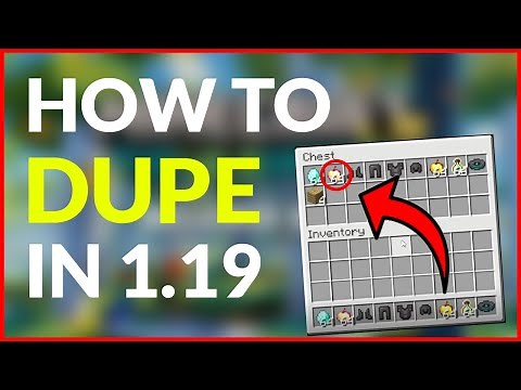 How To DUPE items in Minecraft 1.19 (Minecraft duplication glitch)