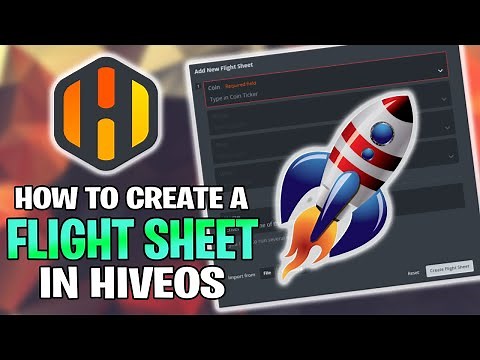 How to Create a Flight Sheet in HiveOS