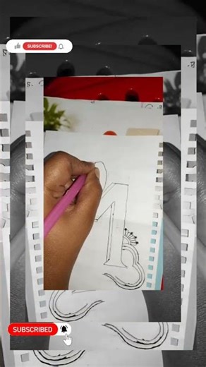 How to make beautiful M letter drawing tattoo | simple drawing of M letter drawing with pencil.
