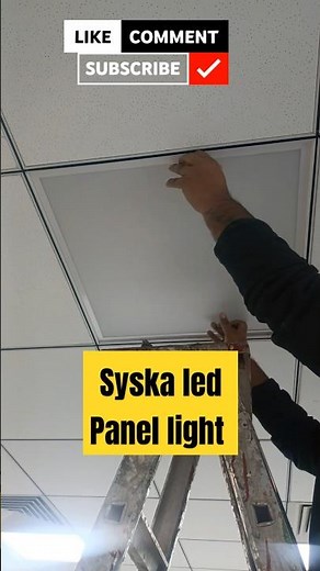 How to install 2 × 2 panel ceiling light #led#syska #diy #shorts