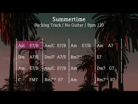 Summertime /Jazz Backing Track / bpm120