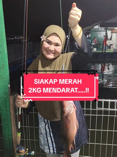 Rezeki Siakap Merah di Rumah Rakit GT Laguna